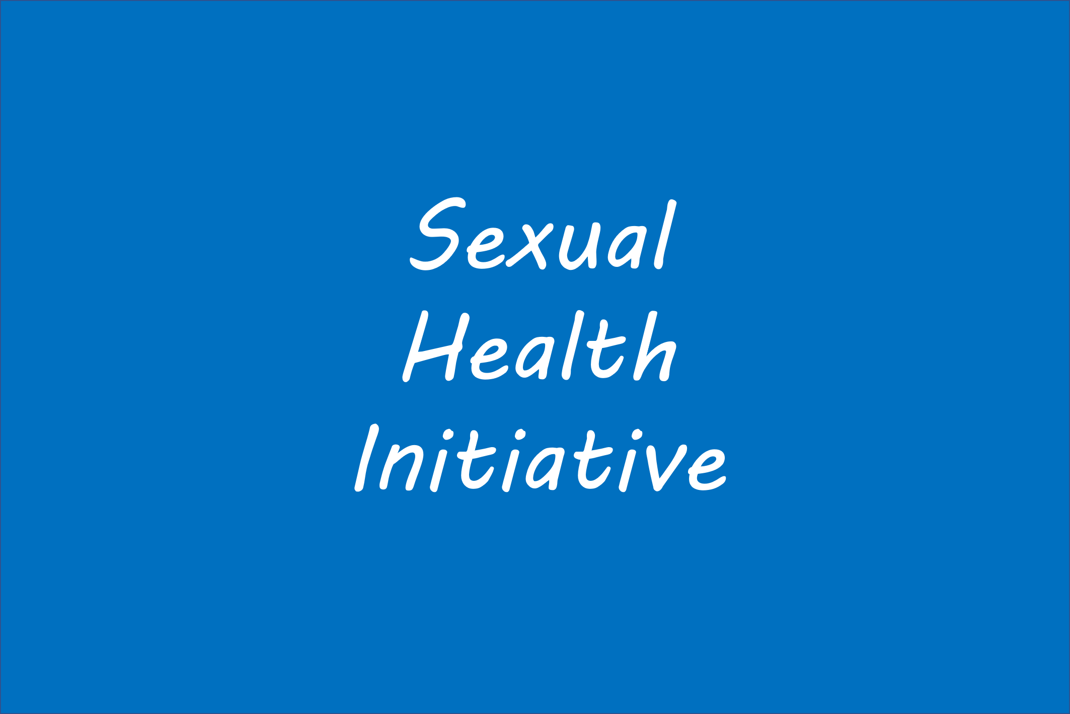 Sexual Health Initiative | Sexual Health Initiative